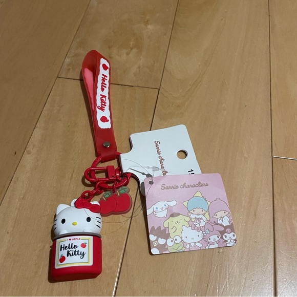 Hello Kitty | Accessories | New Hello Kitty Red Apple Keychain | Poshmark